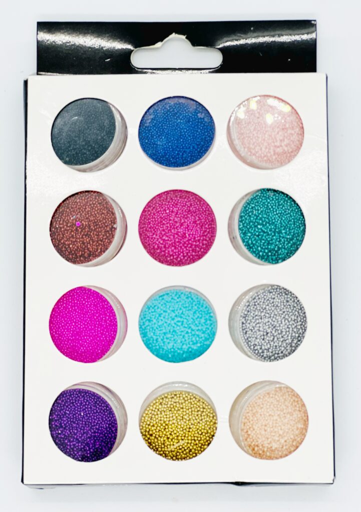 Perler til negledekor, 12 stk - Beauty Factory